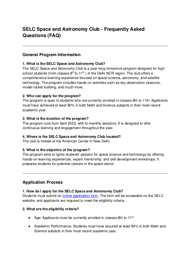 Frequently Asked Questions About Astronomy And Space